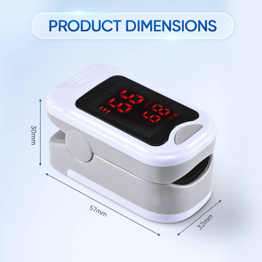 Portable Digital Reading LED Display Finger Pulse Oximeter – OXYGENSOLVE
