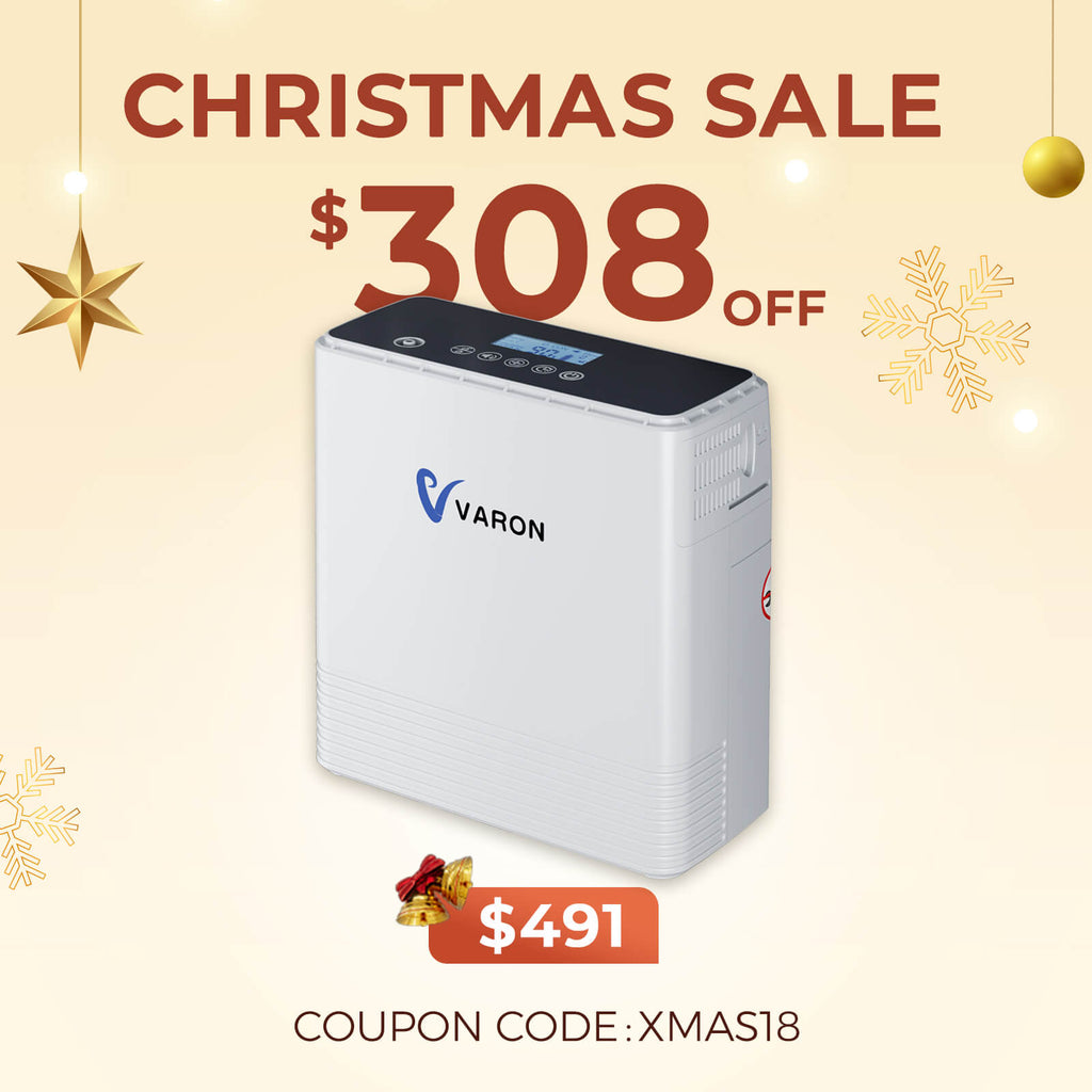 Portable Continuous Flow O2 concentrator Varon 1-6L/min NT-06 with 2 h ...