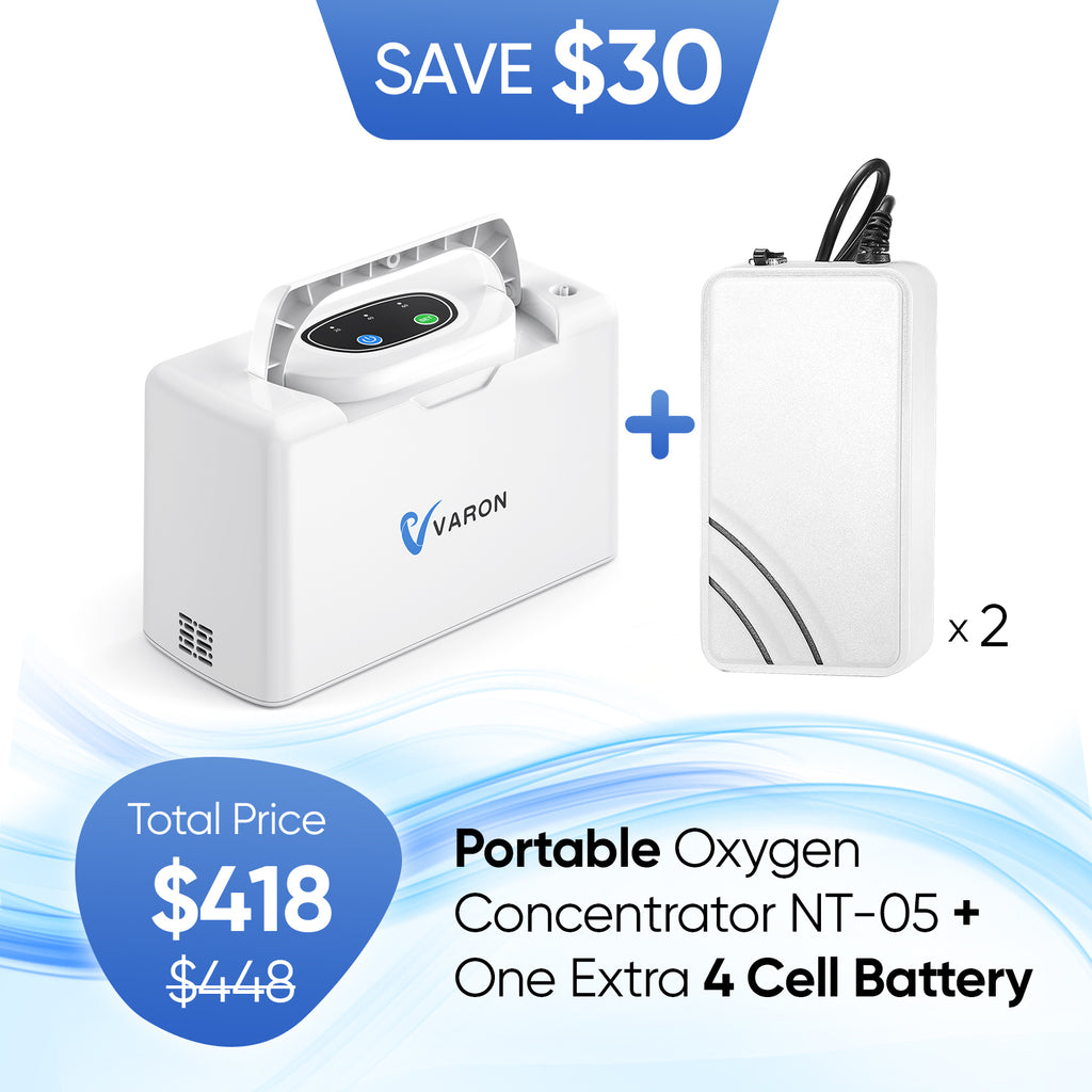 3.3 lbs Lightweight | 3L Portable Continuous Flow Oxygen Concentrator ...