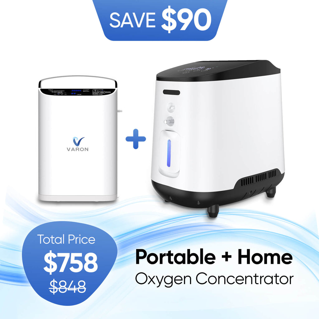 Portable Oxygen Concentrator NT-01 + Home Oxygen Concentrator 105W ...