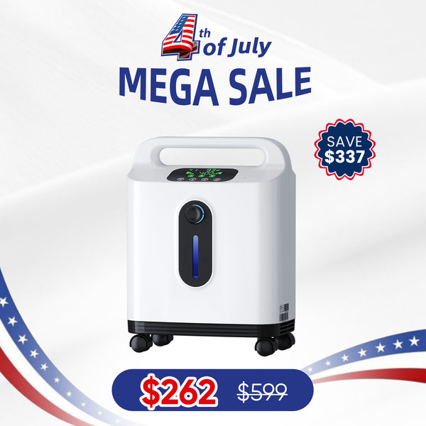 Free Shipping 1-8L/min Adjustable Home Oxygen Concentrator 105W ...