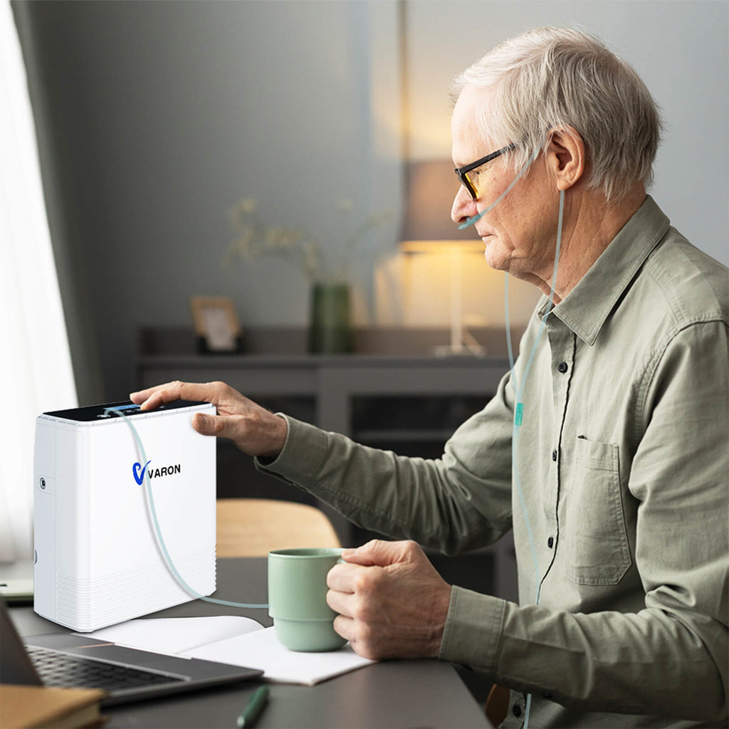 Varon 1-6 Liter/min Portable Oxygen Concentrator Continuous Flow NT-06 ...