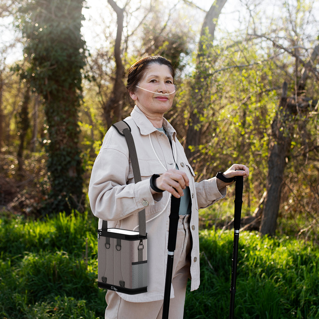 Portable Continuous Flow O2 concentrator Varon 1-6L/min NT-06 with 2 h – OXYGENSOLVE