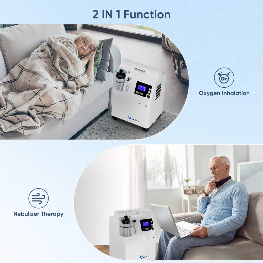 VARON FDA Approved 5L Medical Grade Home Oxygen Concentrator Serene 5 ...