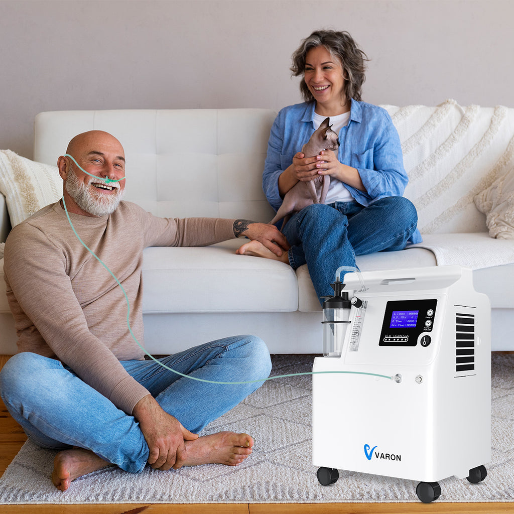 Continuous Flow Oxygen Concentrator Varon FDA Approved Serene 5L 0.5-5 ...