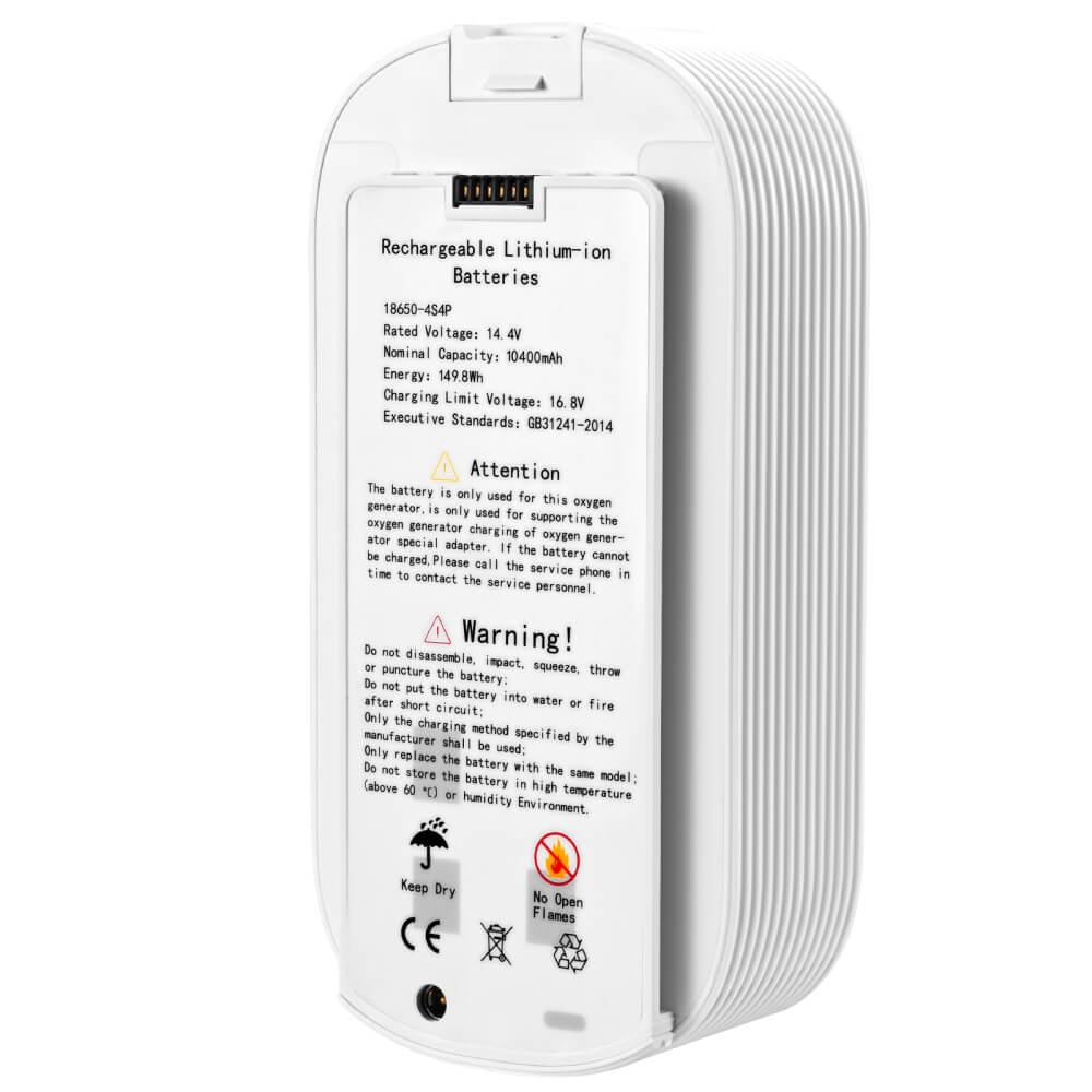 8 Cell/16 Cell Battery for Portable Oxygen Concentrator NT-02 – OXYGENSOLVE